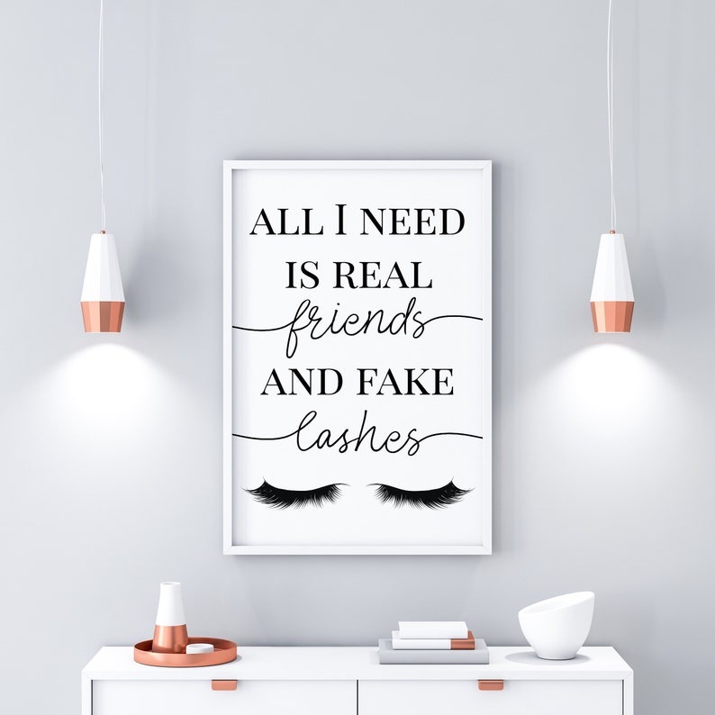 Eyelash Extensions Poster Eyelashes Print Esthetician Decor - Etsy