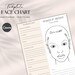 Editable Makeup Artist Face Chart Template, Freelance Makeup Artist ...