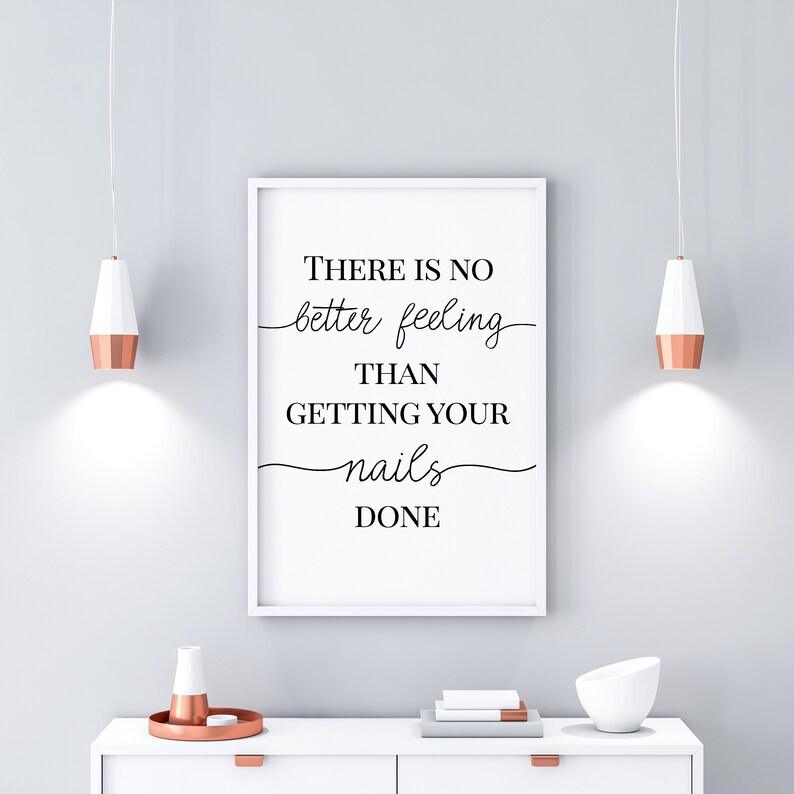 Nail Salon Poster Nails Print Nail Bar Decor Nail Salon - Etsy