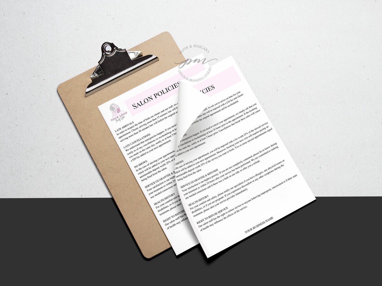 Editable Salon Policies Template Editable Spa Policies - Etsy