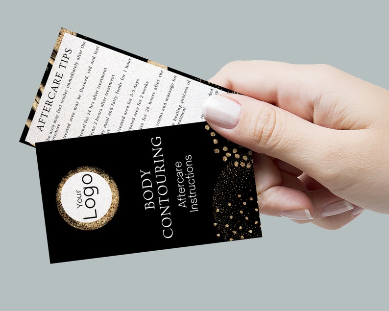 Editable Body Contouring Aftercare Card Body Contouring - Etsy