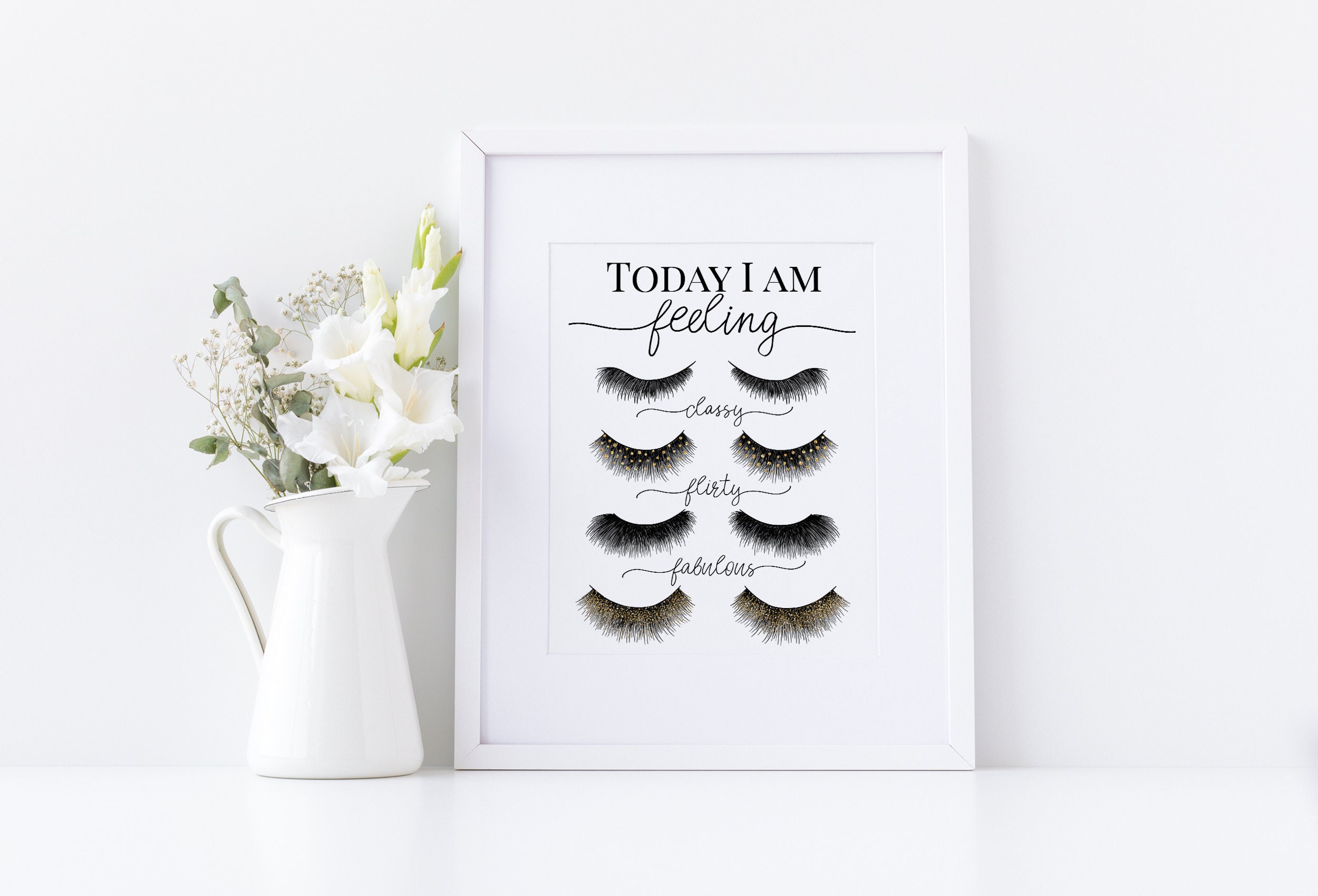Eyelash Extensions Poster Eyelashes Print Esthetician Decor - Etsy Hong ...
