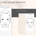 Editable Makeup Artist Face Chart Template, Freelance Makeup Artist ...