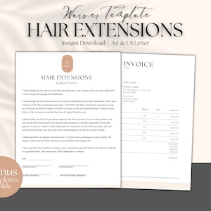 Hair Extensions Waiver Form Template, Hair Stylist Contract Template ...