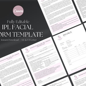 Editable IPL Consent Form Template, IPL Facial Consent Form, Pulsed ...