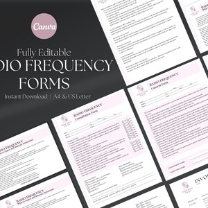 Radio Frequency Form Template, Editable Radio Frequency Client Intake ...