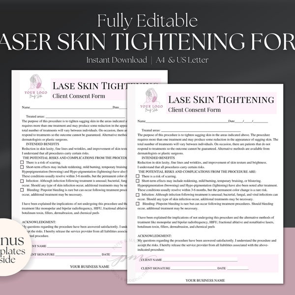 Ipl Laser Consent Form - Etsy