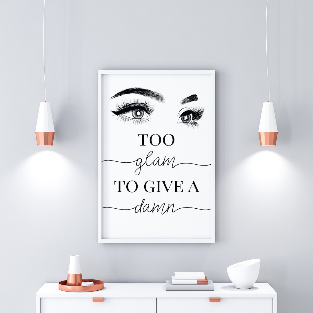 Eyelash Extensions Poster, Eyelashes Print, Esthetician Decor, Lashes ...