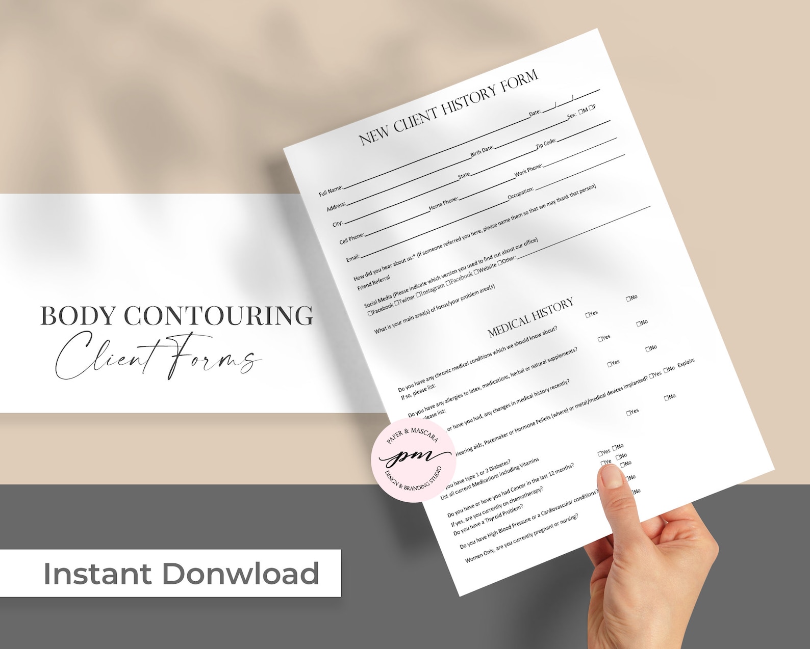 Body Contouring Client Form Template Body Contouring Consent - Etsy