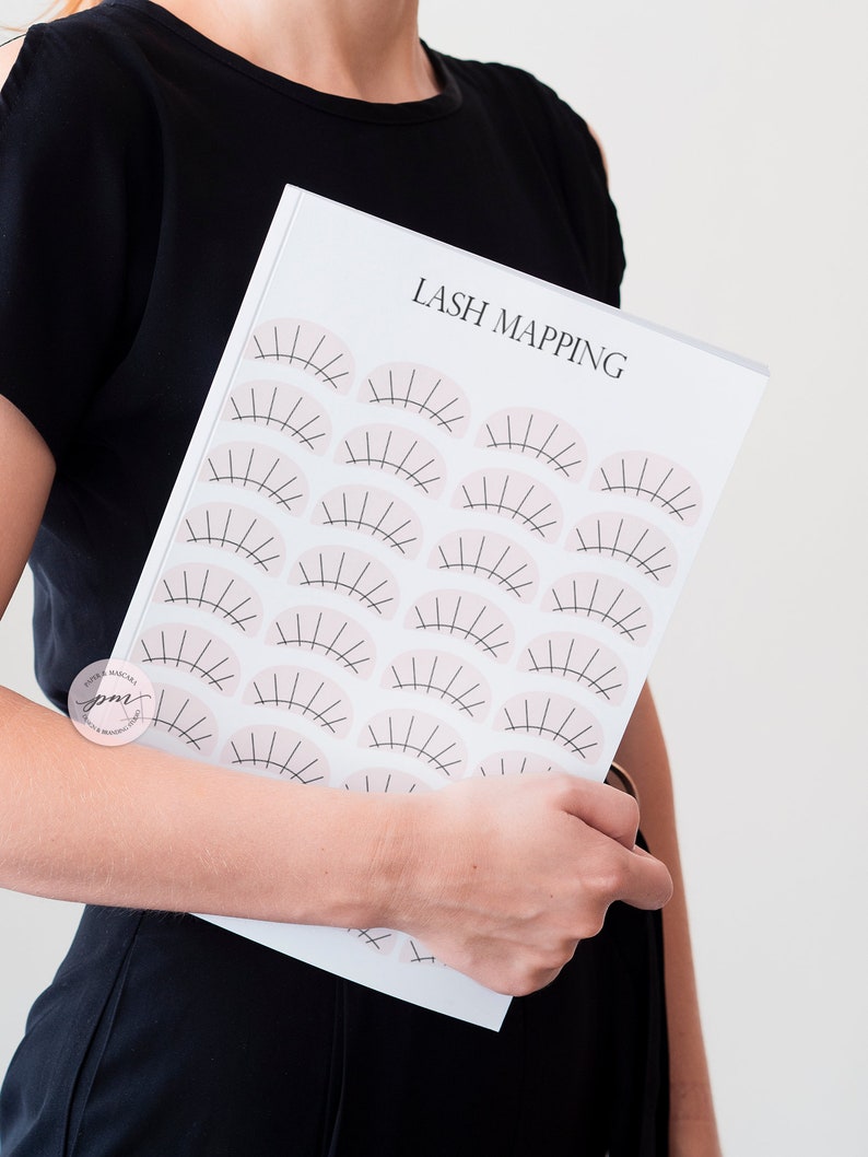 Lash Map Sheets Printable Lash Mapping Sheets Eyelash - Etsy