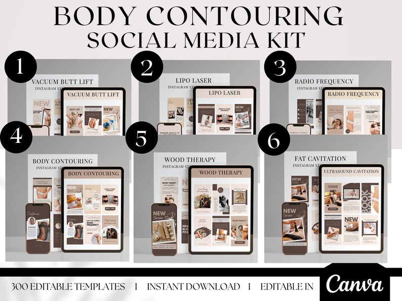 300 Body Contouring Instagram Story Templates Lipo Laser - Etsy
