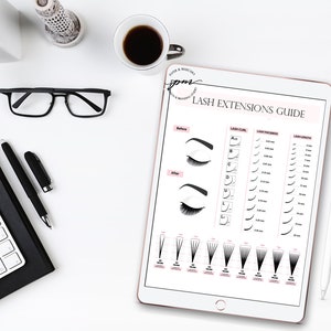 Lash Extensions Guide for Tablets, iPad Eyelash Extensions Technician ...