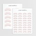Lash Map Sheets Printable Lash Mapping Sheets (Instant Download) - Etsy