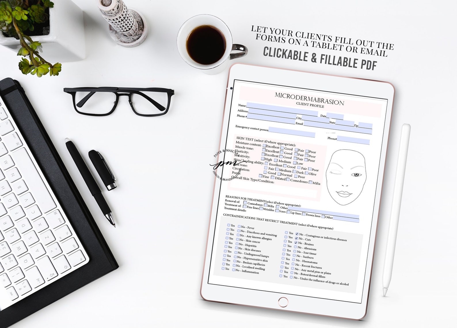 Microdermabrasion Consultation Forms, Clickable Microdermabrasion ...