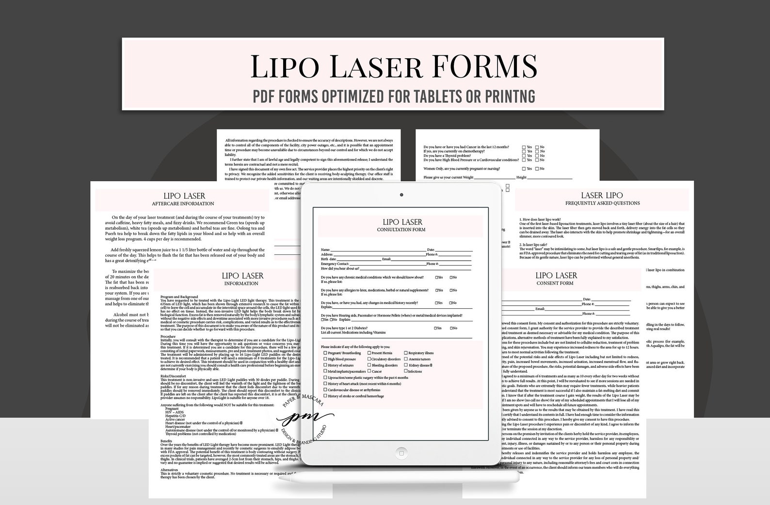 Lipo Laser Forms Body Contouring Client Forms Lipo Laser - Etsy