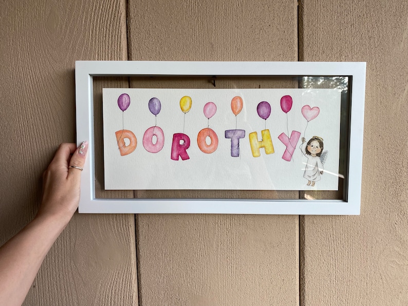 Custom Baby Name Painting - Etsy