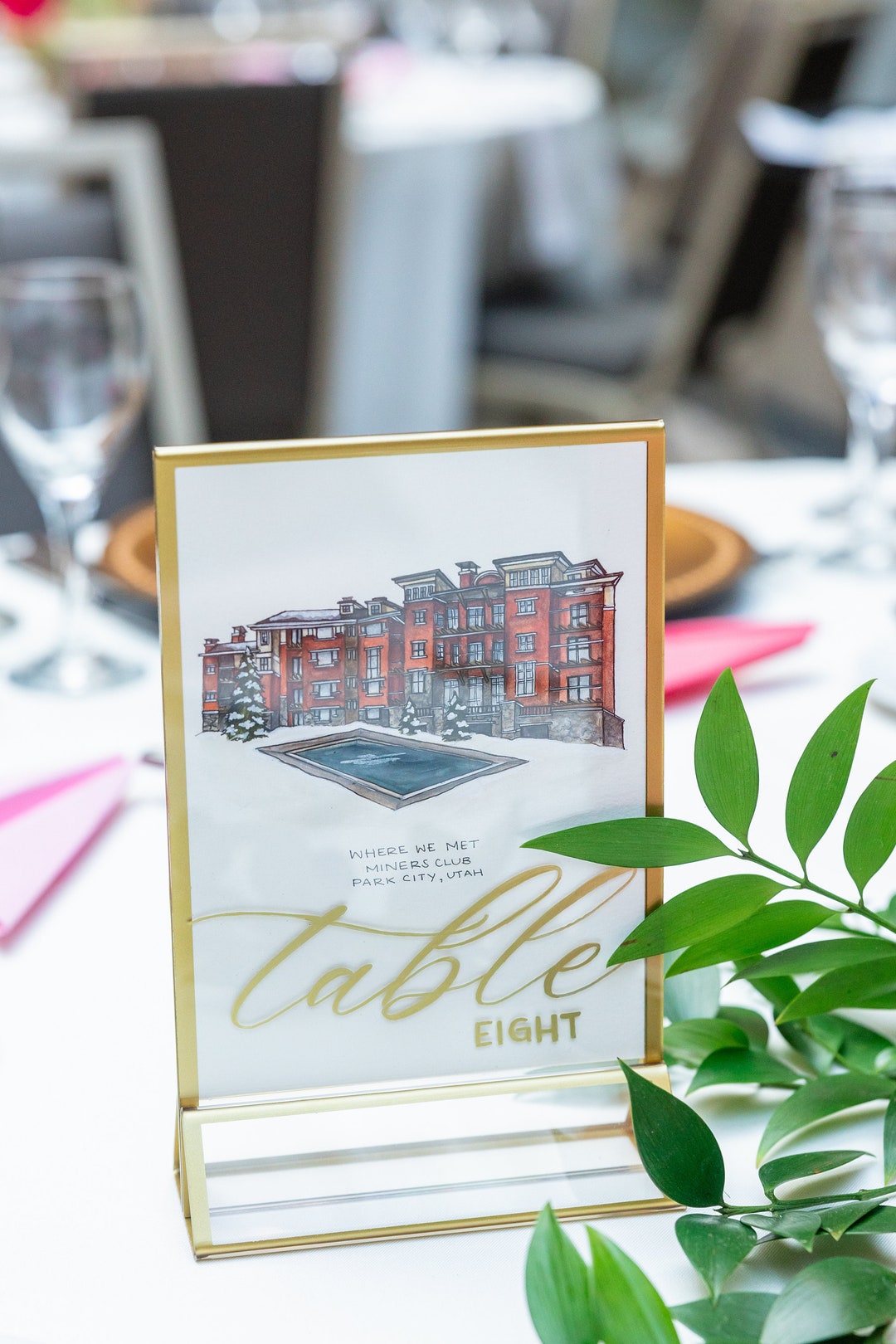 Custom Wedding Table Number Signs - Etsy