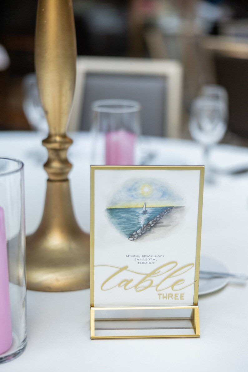 Custom Wedding Table Number Signs - Etsy