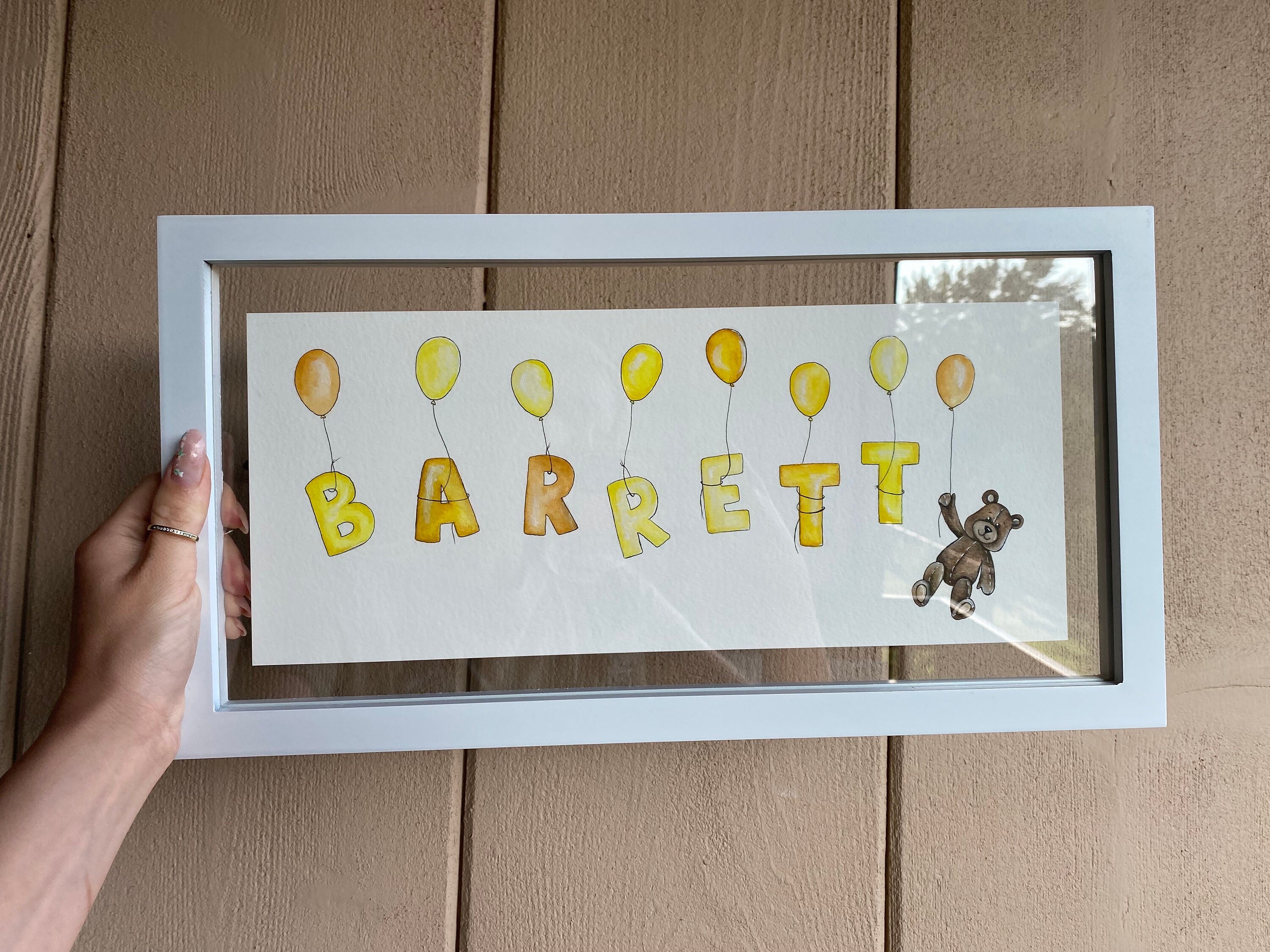 Custom Baby Name Painting - Etsy