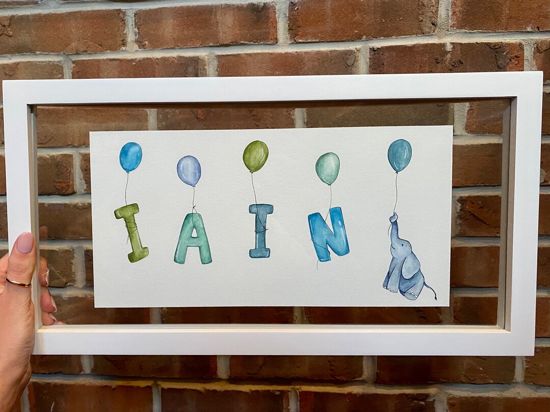 Custom Baby Name Painting - Etsy