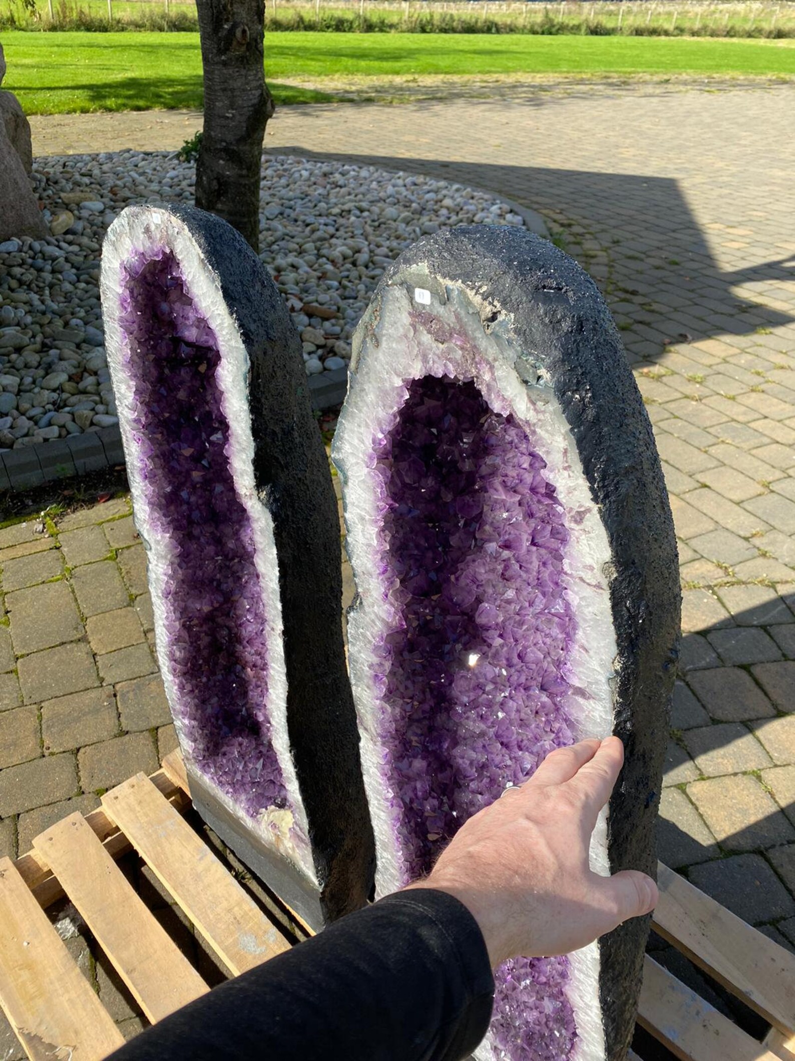 Very Tall Amethyst Crystal Geode PAIR 17 & 18 Premium Queen - Etsy