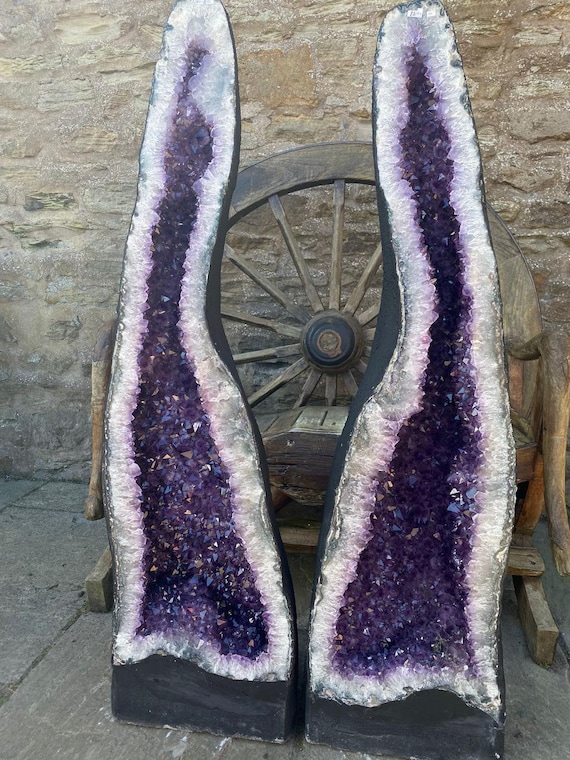 HUGE Very Tall Amethyst Crystal Geode PAIR 101 & 102 Premium - Etsy