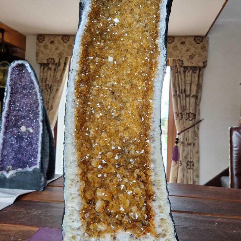 Citrine Geode - Etsy