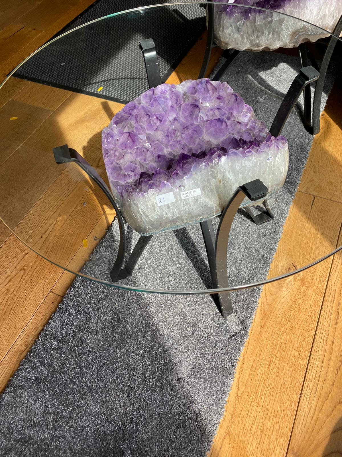 Amethyst Geode Table 3 21kg H41xw30xd16cm Druzy Cluster - Etsy Canada