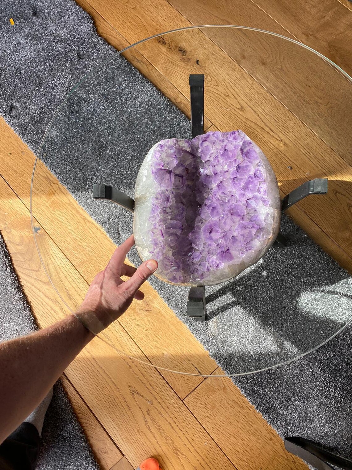 Amethyst Geode Table 3 21kg H41xW30xD16cm Druzy Cluster | Etsy