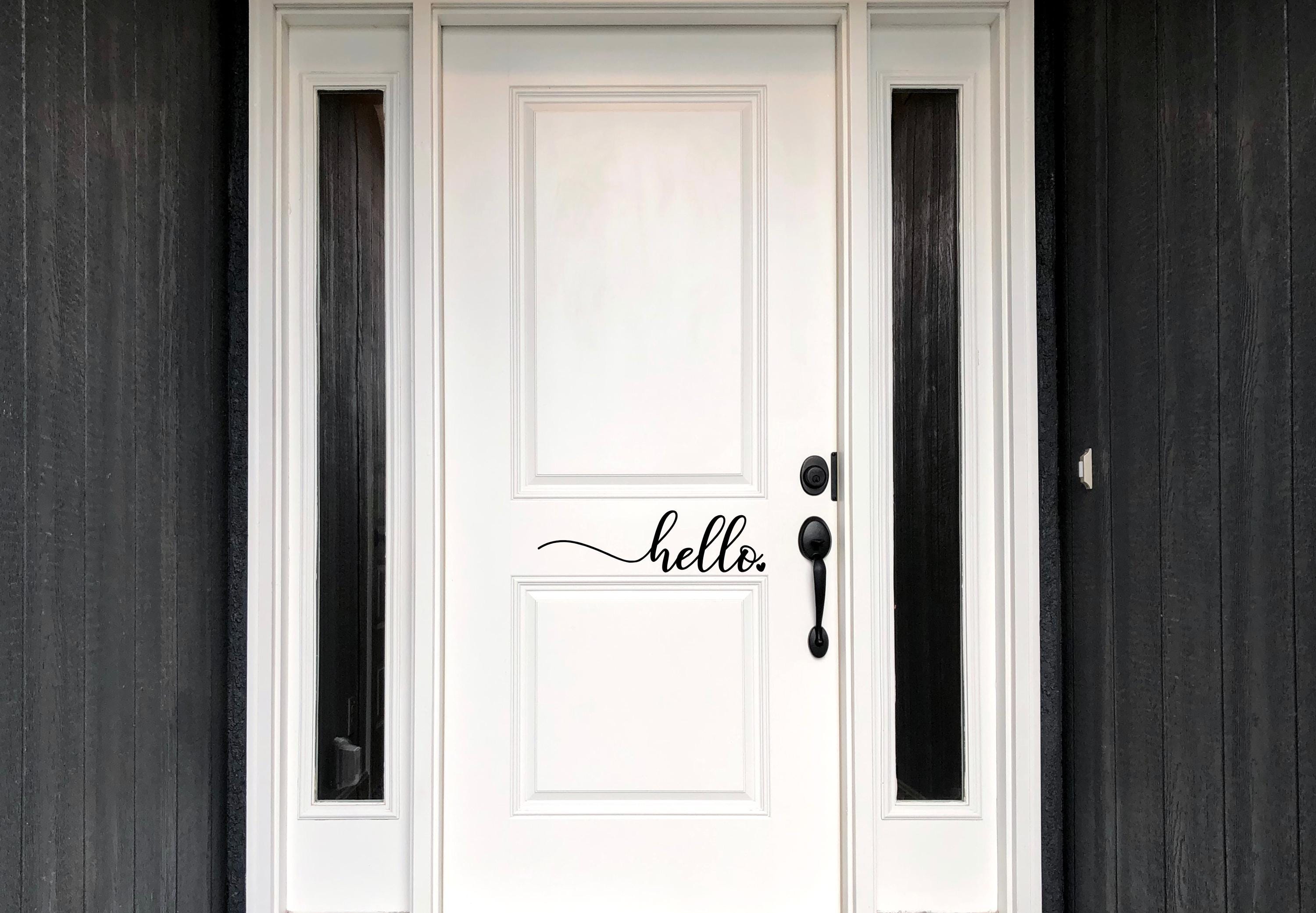 Hello Front Door Decal SVG - Etsy