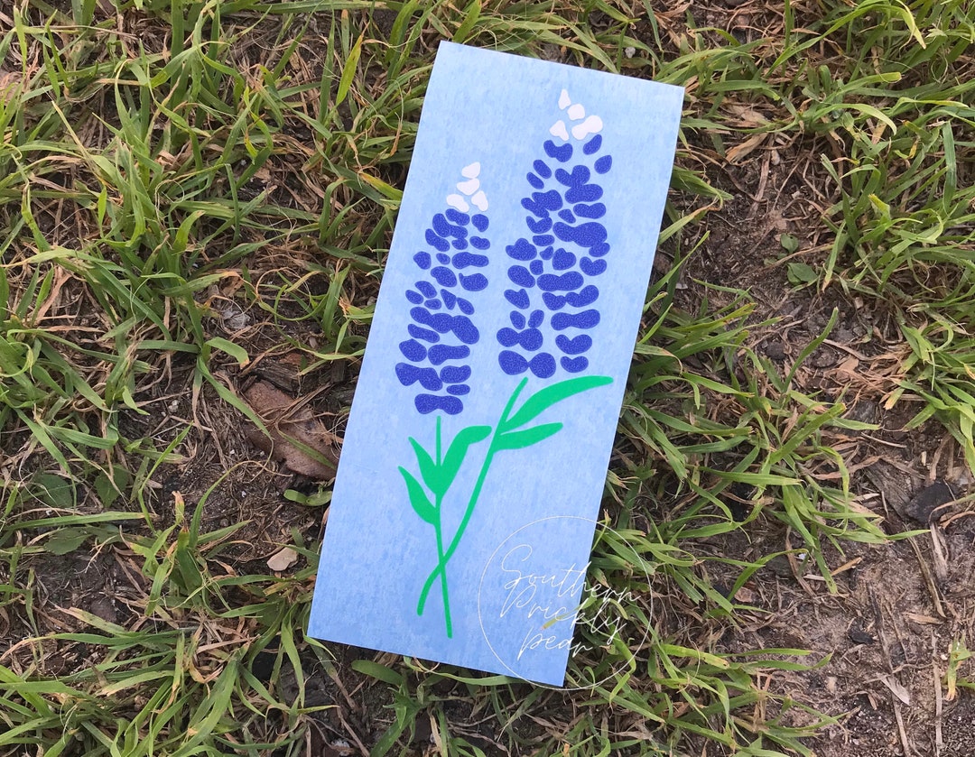 Bluebonnet Car Decal, Vinyl Decal, Texas Car Decal, Flower Stickers ...