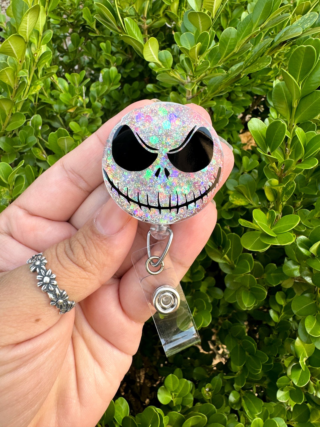 Skeleton Jack Badge Reel, Christmas Badge Reels, Halloween Accessories ...