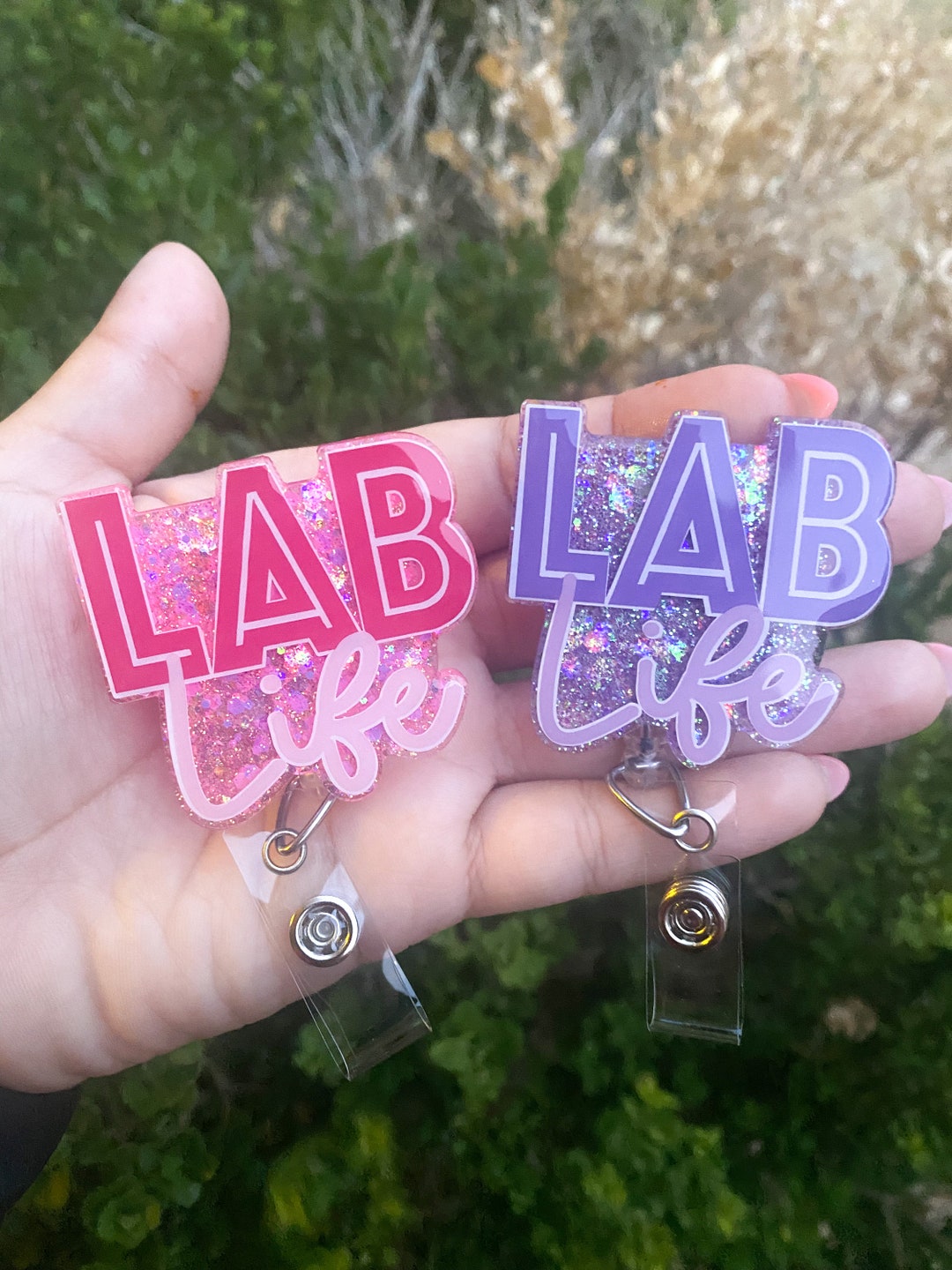 LAB Life Badge Reel, Phlebotomists, Medical Technologist, ID Work Tag ...