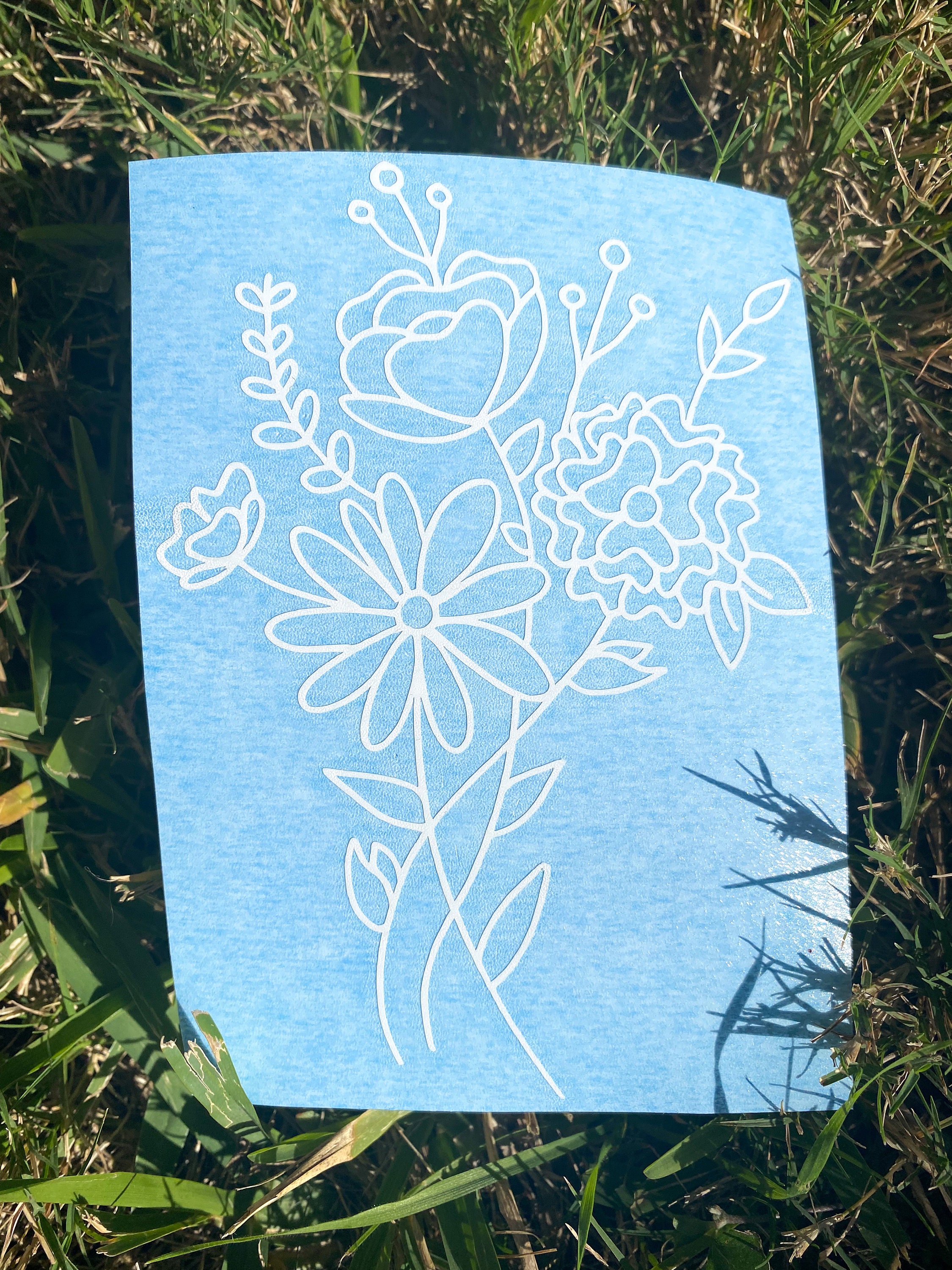 Wild Flower Car Decal Cute Floral Decal Cute Car - Etsy