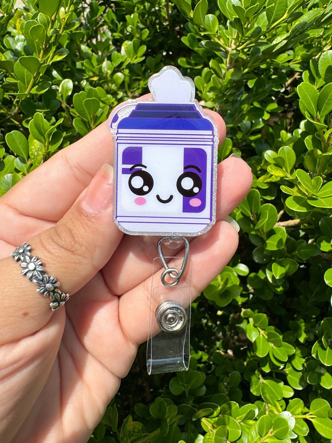 Sanitizing Wipes, RN Badge Reel, Funny, Medical Student, Kawaii ID Tags ...