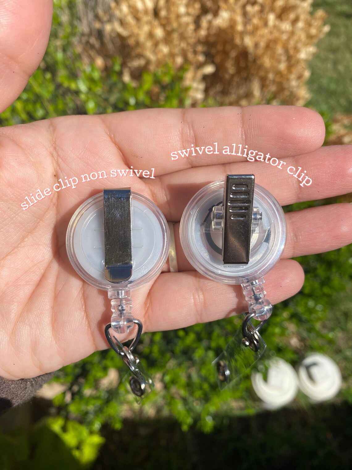 Clam Shell Badge Reel Mermaid Accessories ID Badge Clips | Etsy