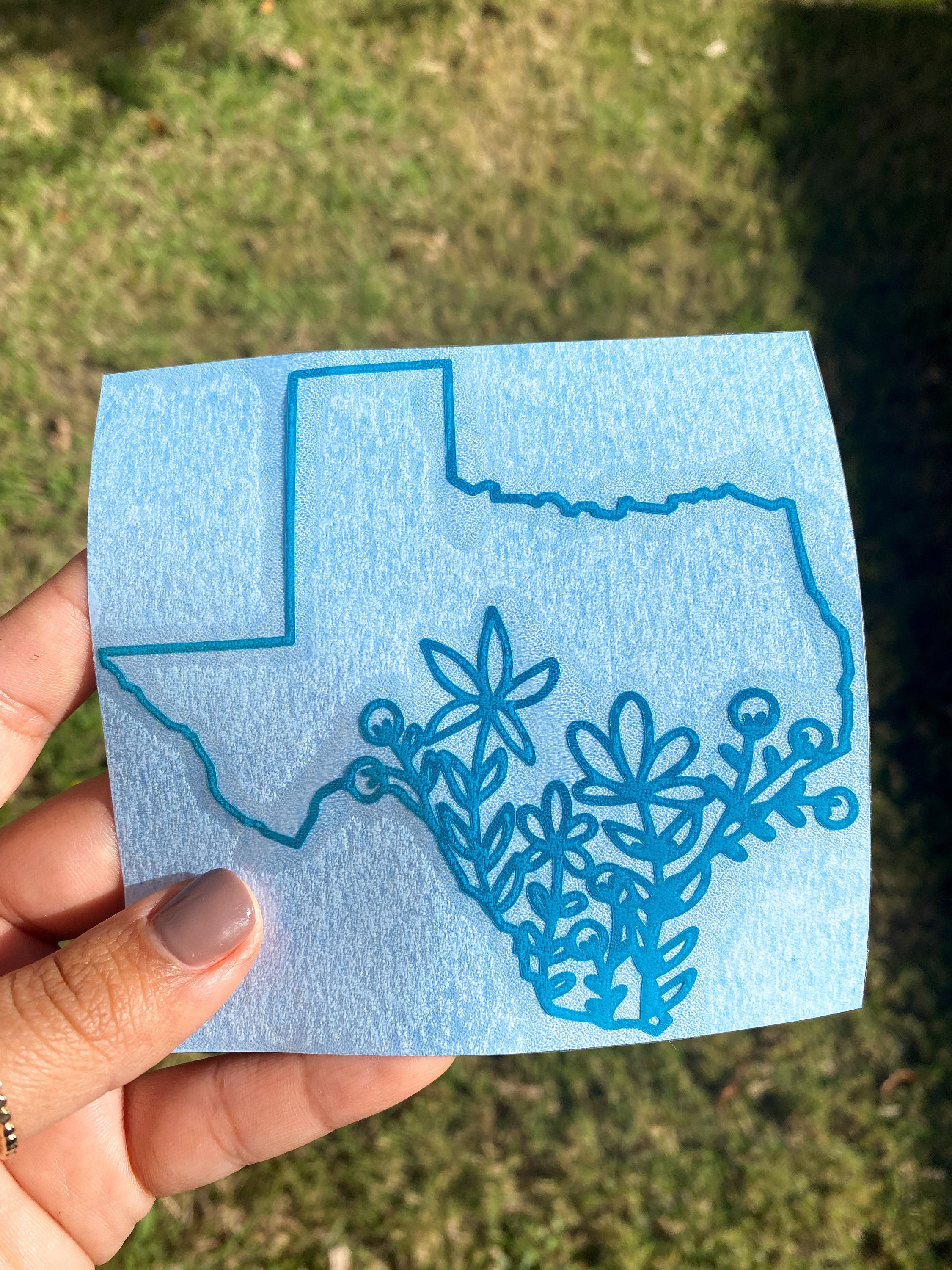 Texas Car Decal Floral Car Stickers Texas Pride Decals - Etsy