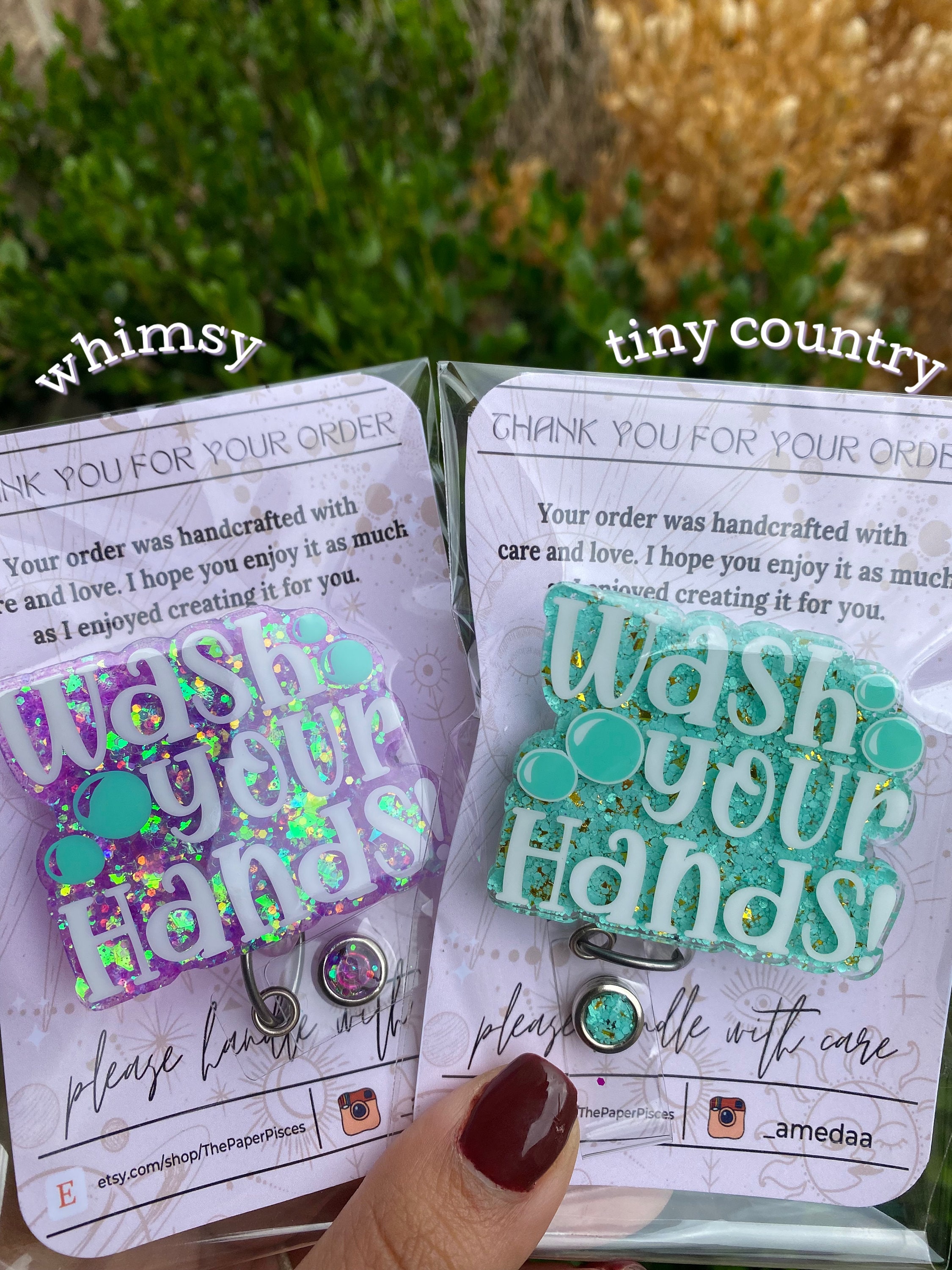 Wash Your Hands Badge Reelmedical Field Badgeretractable - Etsy