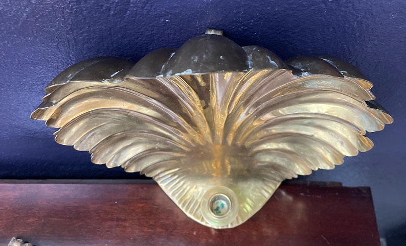 Brass Shell Wall Sconce - Etsy Canada