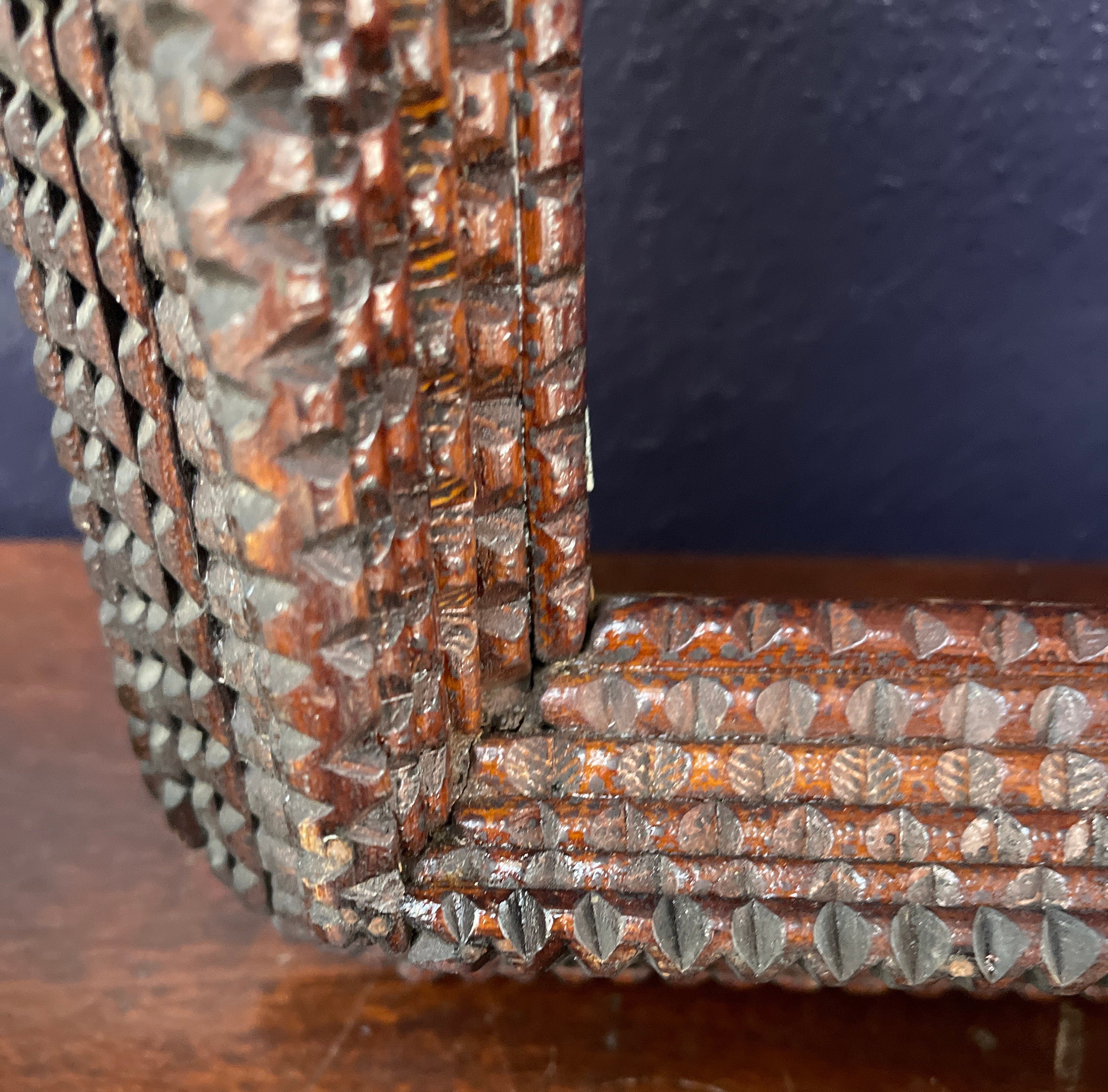 An Antique Tramp Art Frame - Etsy