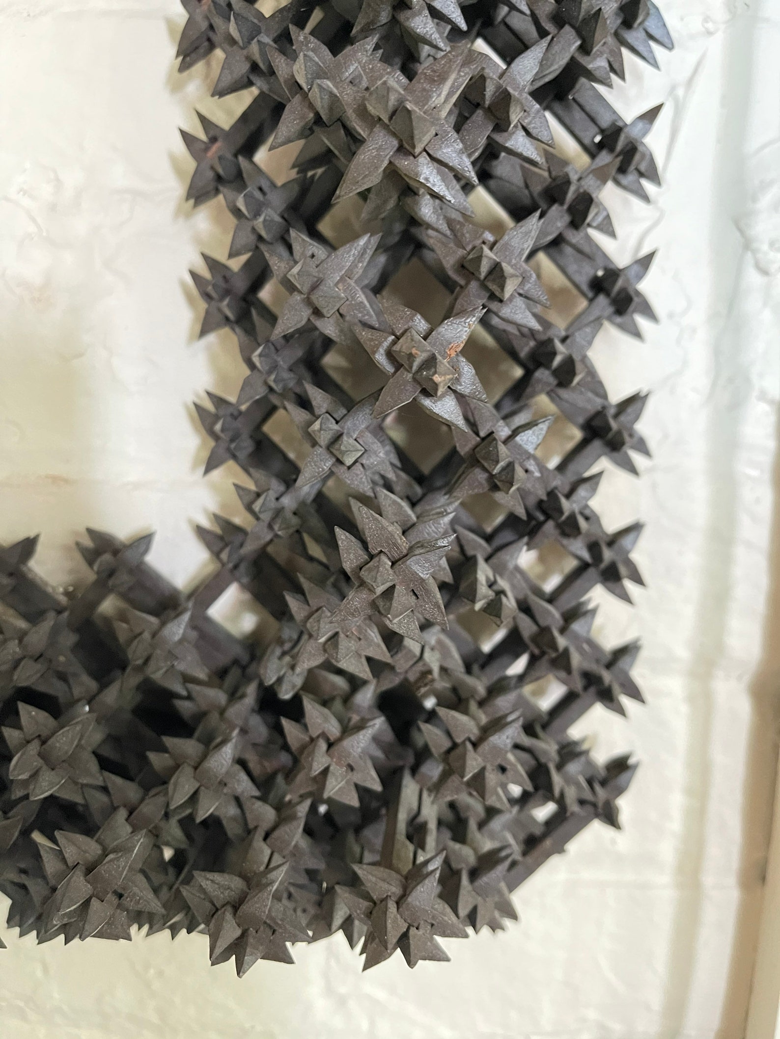 A Large Antique Tramp Art crown of Thorns Frame - Etsy