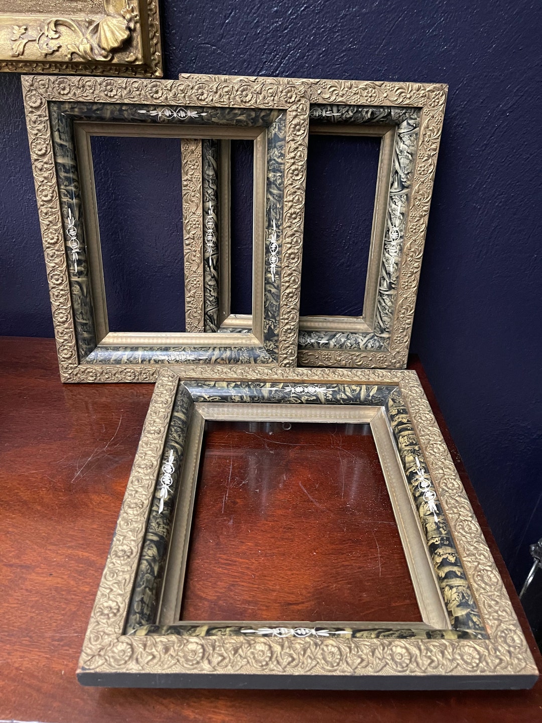 Set of Three Antique Eastlake Frames - Etsy