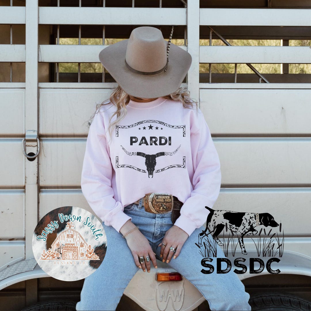 Pardi Longhorn Bullhead Design Sweatshirt | Western Country Music ...