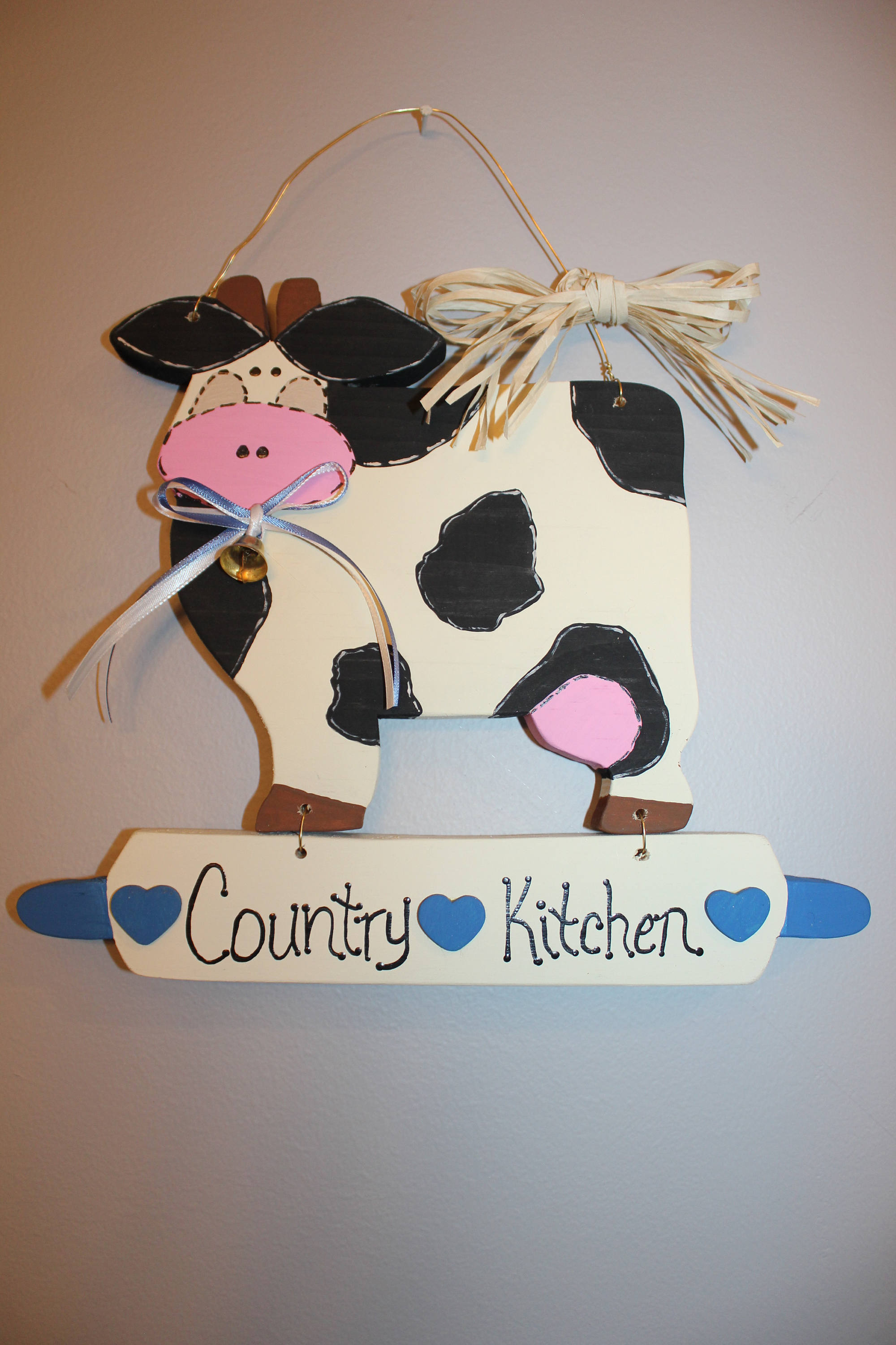 Bessie Country Kitchen Cow Sign. | Etsy