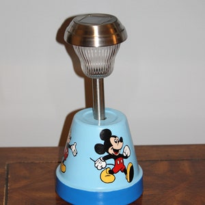 Hand Painted Clay Flower Pot Solar Light Designed With 3 Different ...