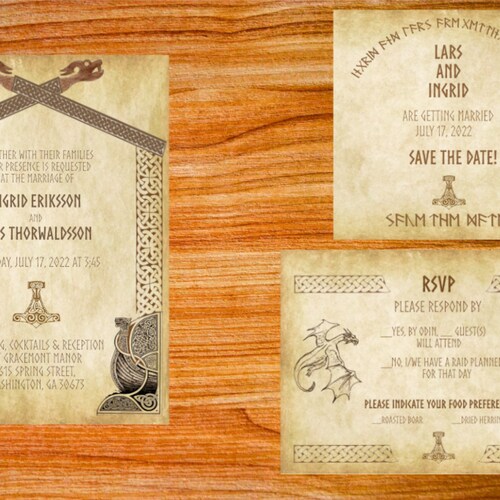 Viking Party Invitation - Etsy