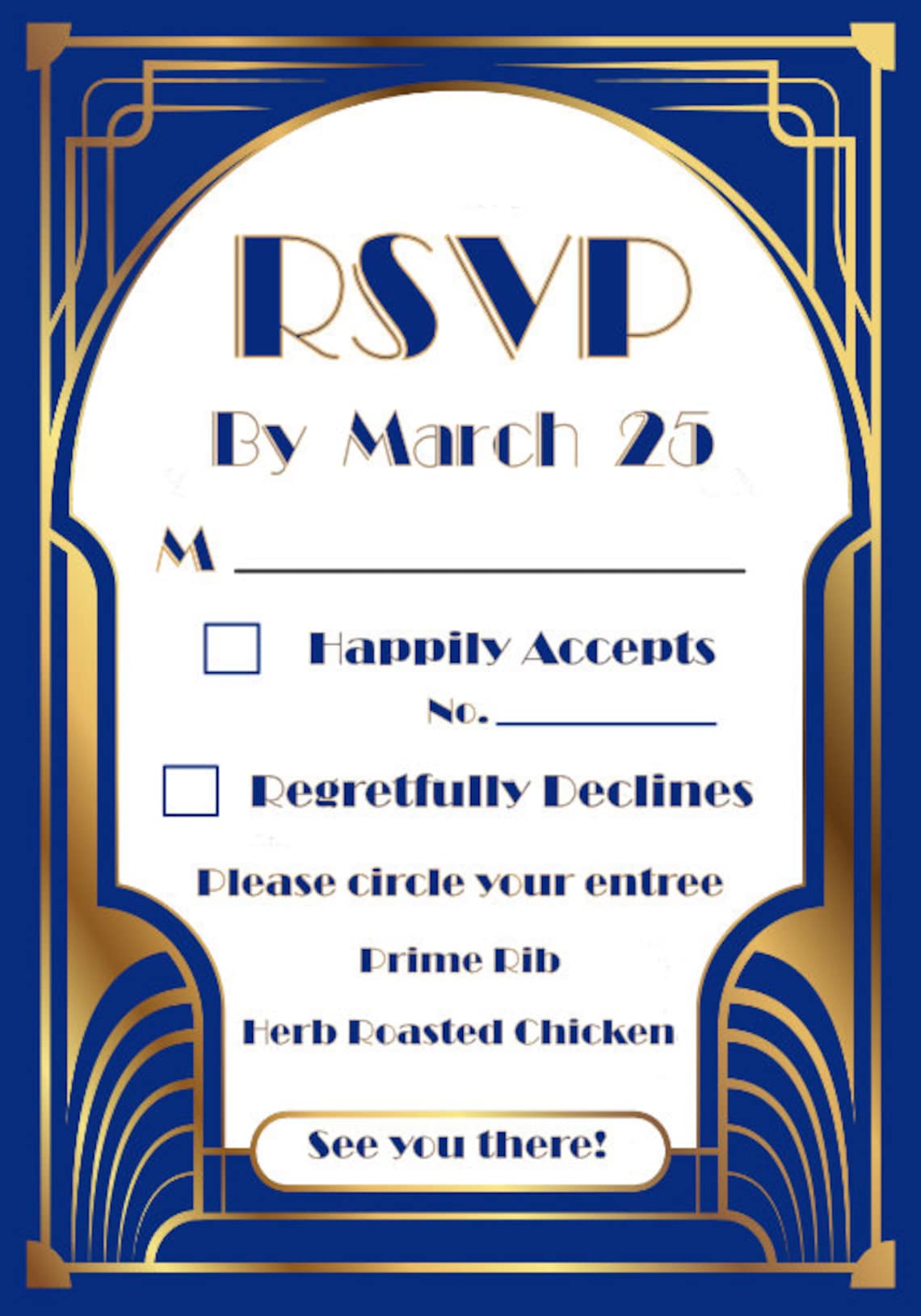 Art Deco Invitation Suite - Etsy