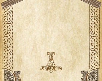 Viking Wedding Invitation Template Editable Norse Wedding - Etsy