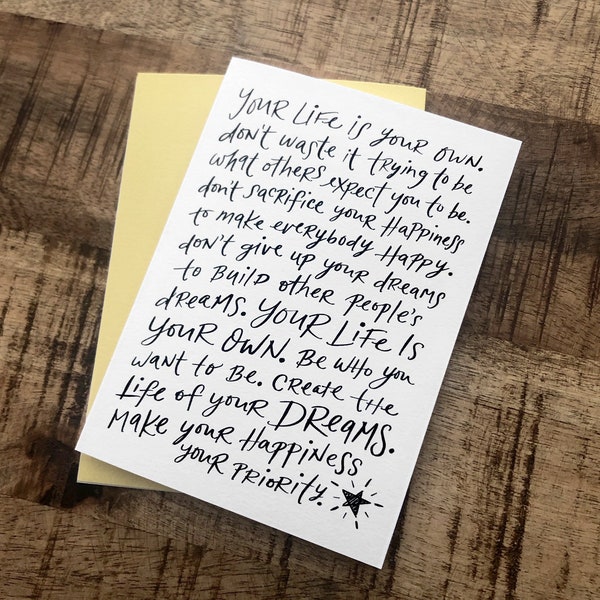 Inspirational Cards - Etsy