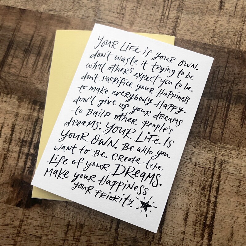 Inspirational Cards - Etsy